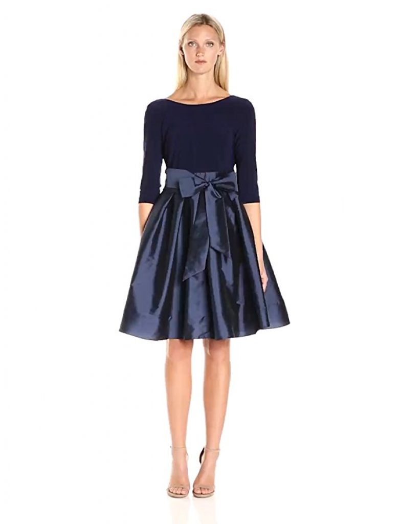 Women’s Taffeta Two-Fer Fit and Flare | Raluca Fashion